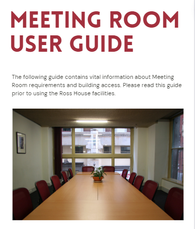 meeting room user guide pic - Ross House